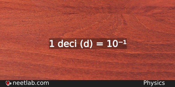 How to convert deci to SI Unit - NEETLab